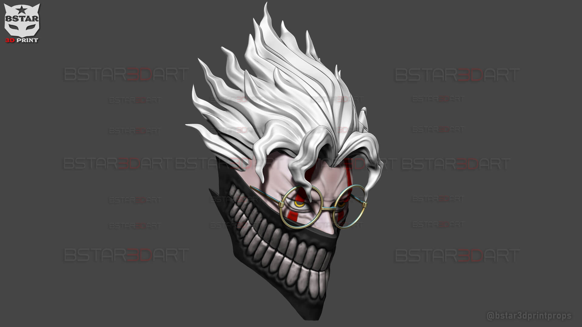 Dandadan Okarun Full Mask - Anime Cosplay 3D Model by blackstar90