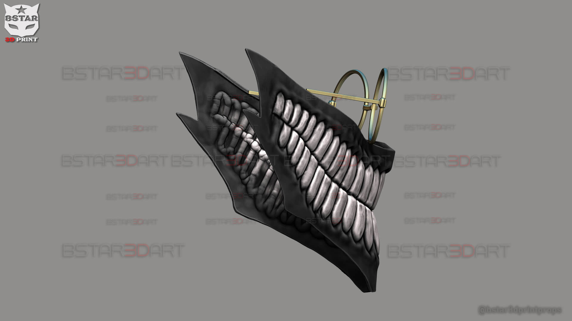 Dandadan Okarun Half Mask With Glasses - Anime Cosplay 3D Model by ...