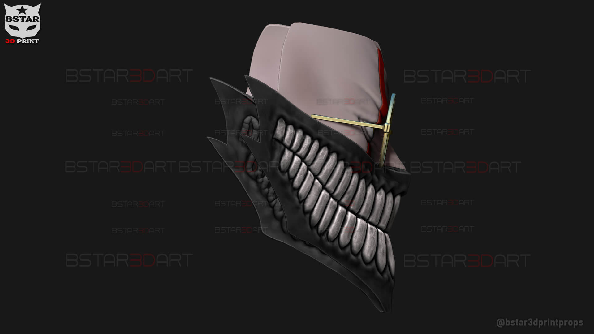 Dandadan Okarun Mask - Anime Cosplay 3D Model by blackstar90