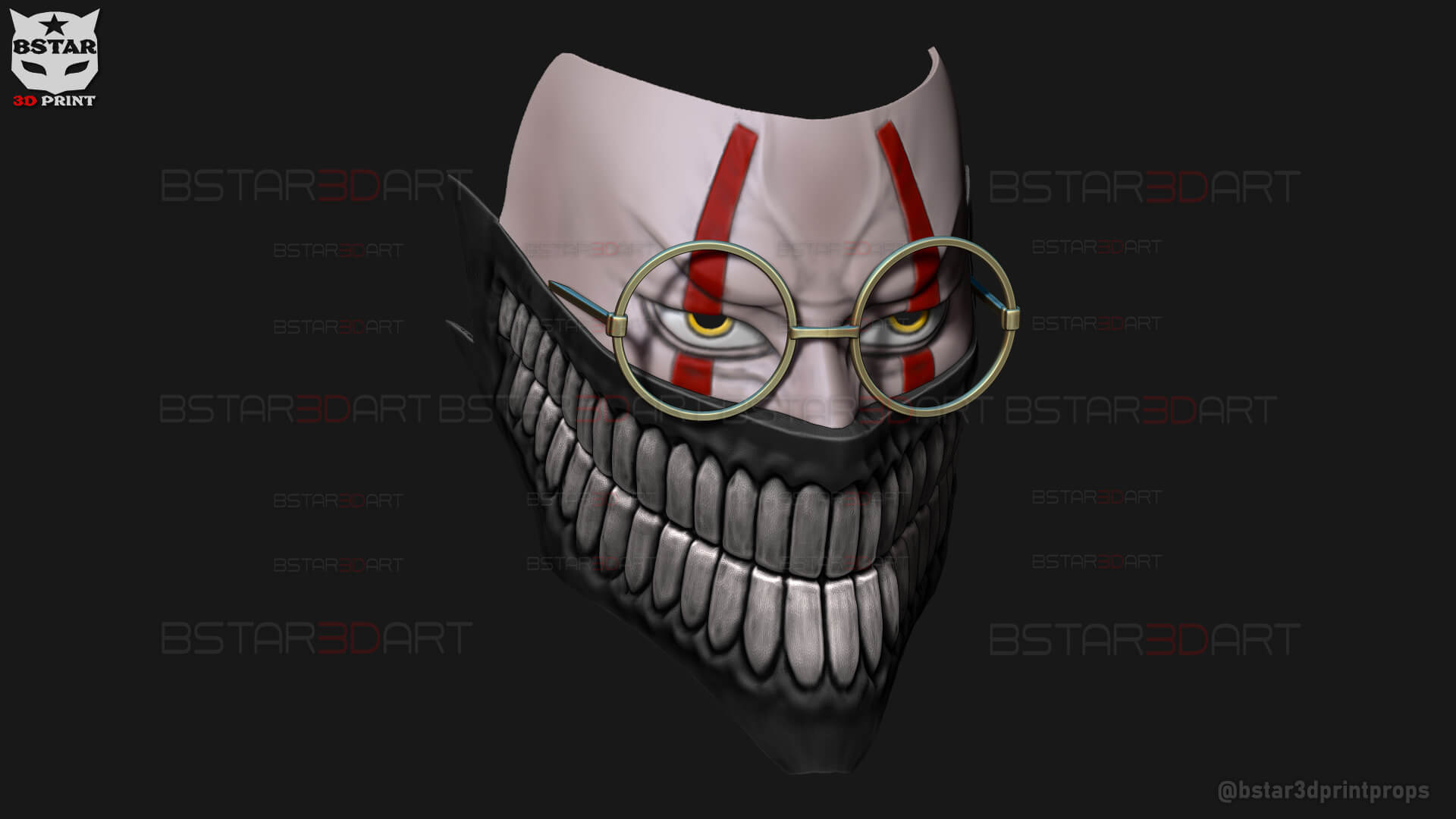Dandadan Okarun Mask - Anime Cosplay 3D Model by blackstar90