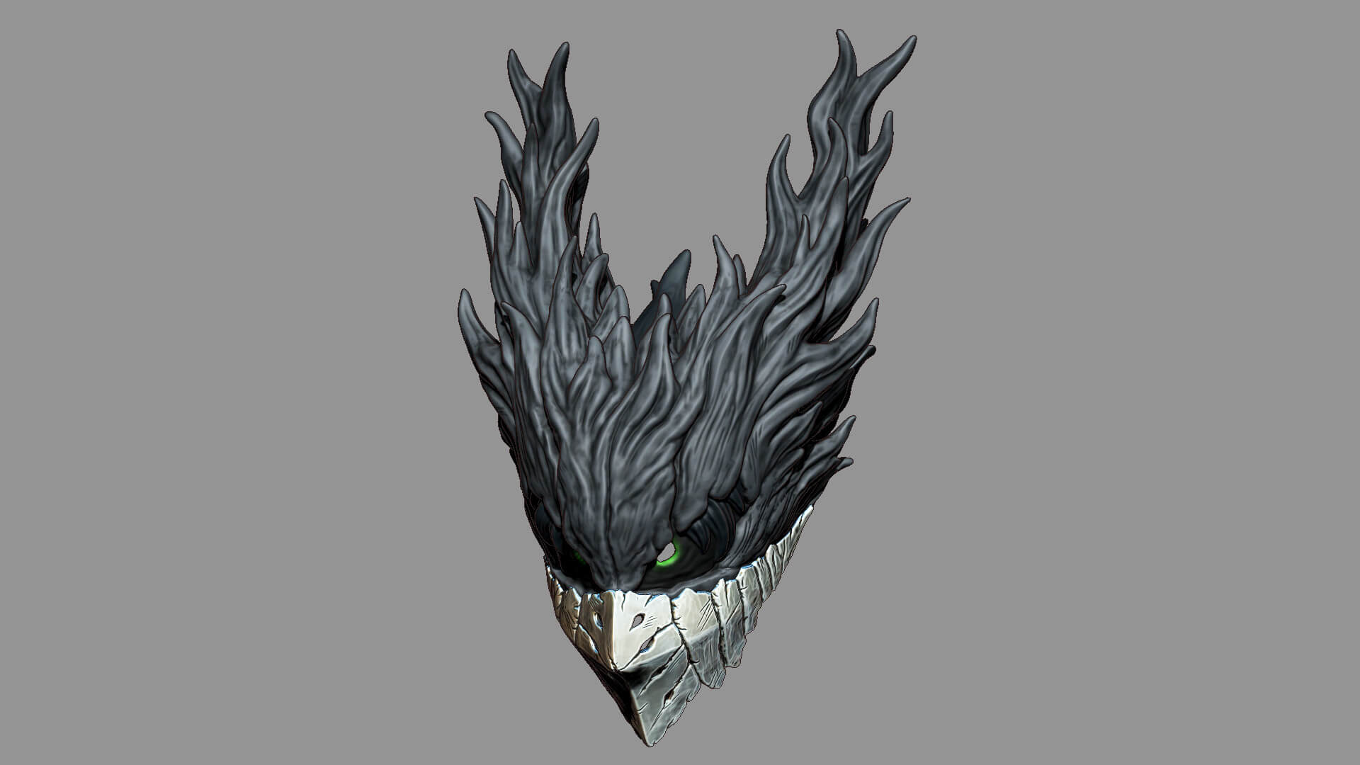 Dark Deku Mask - My Hero Academia Cosplay 3D Model by blackstar90