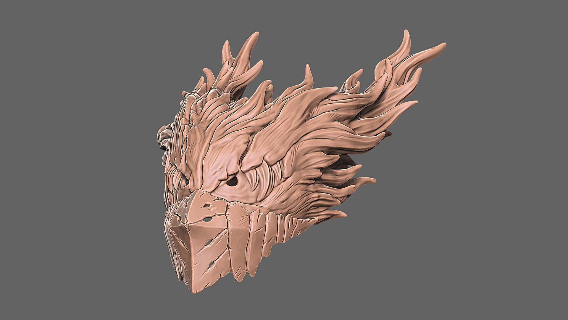 Dark Deku Mask - My Hero Academia Cosplay 3D Model by blackstar90