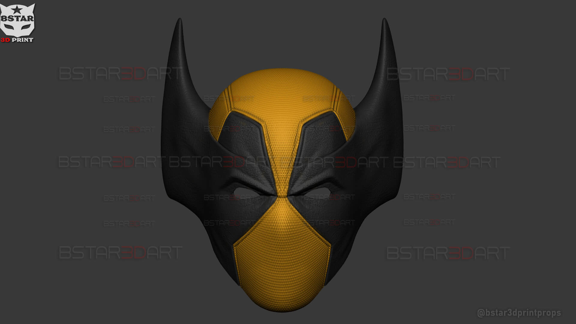 Deadpool X Wolverine Mask - Marvel Comic Cosplay 3D Print Model by ...