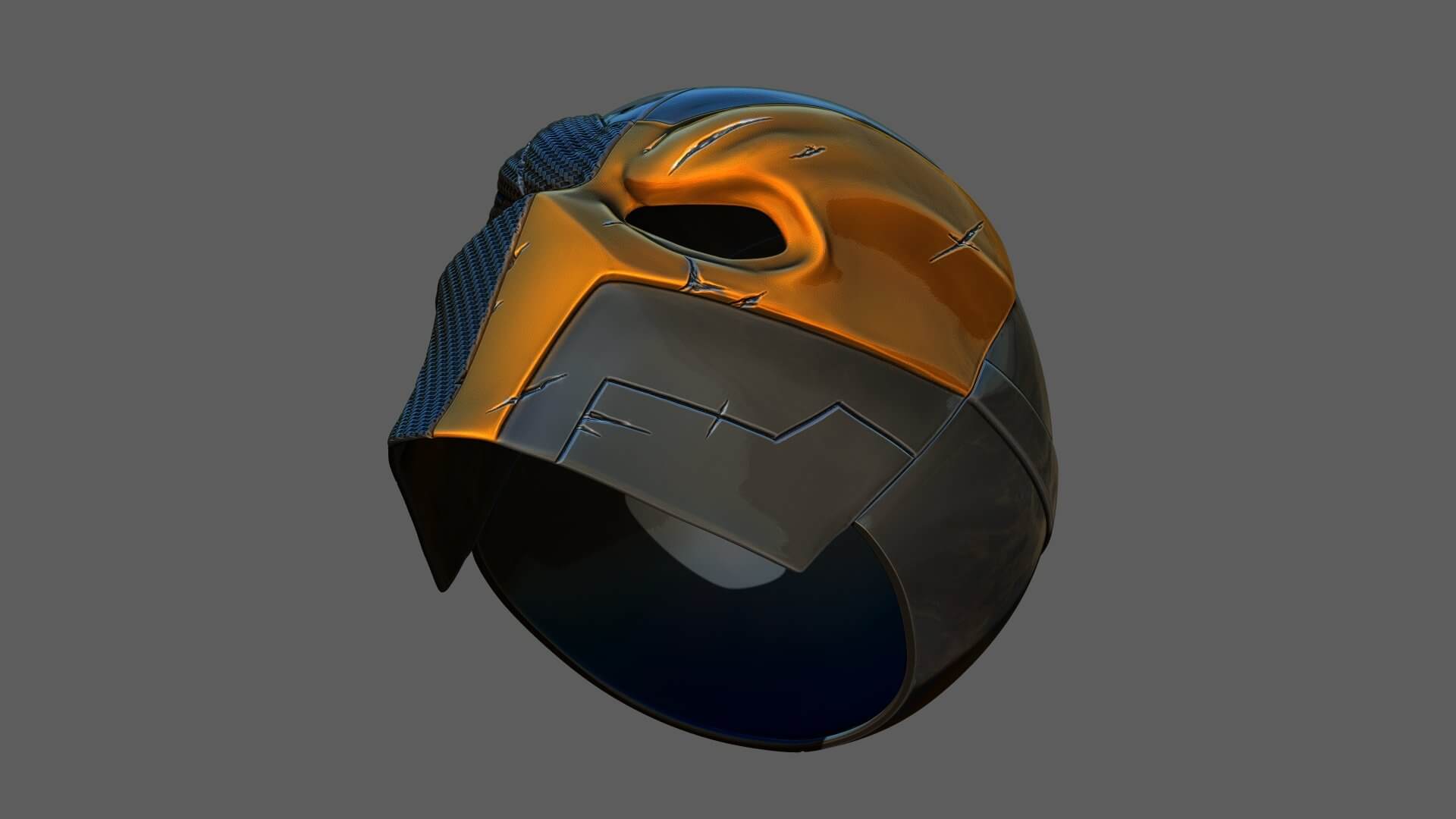 DeathStroke Mask - DC Comics 3D Model by blackstar90