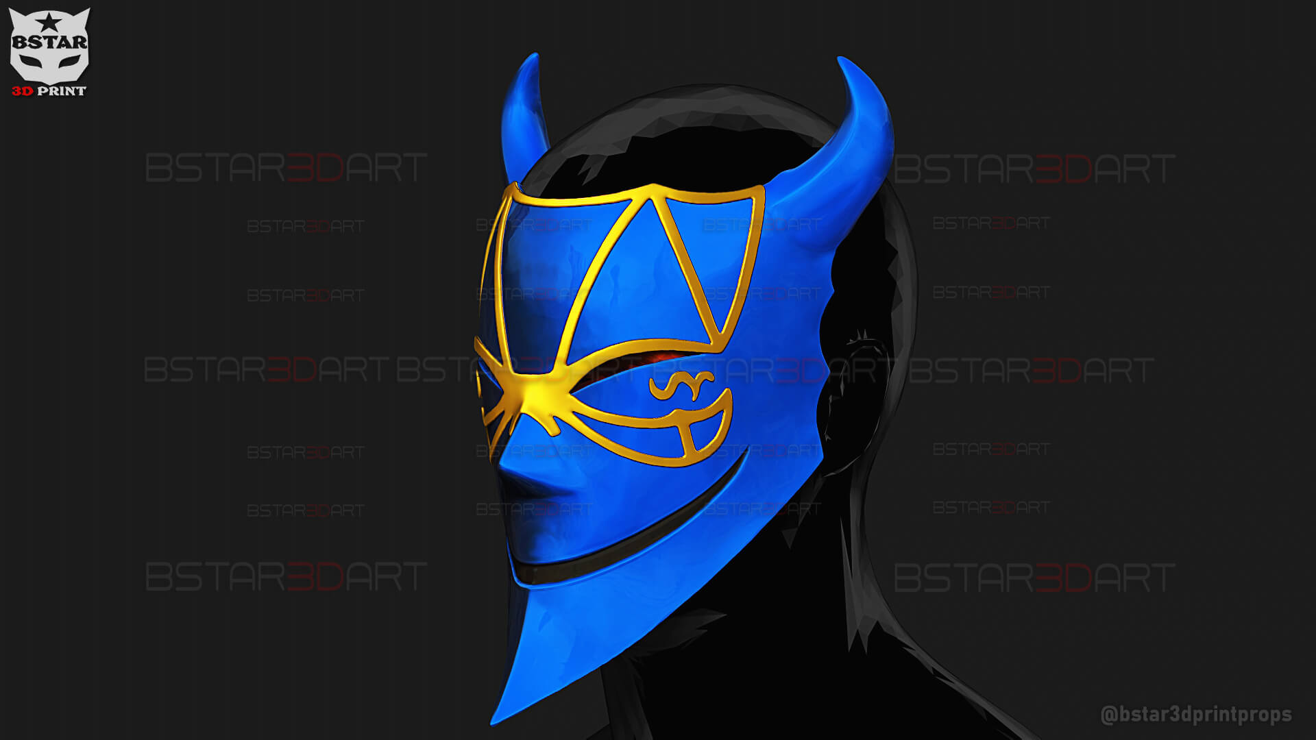 Demiurge Mask Stl - Overlord Cosplay 3D Print Model by blackstar90