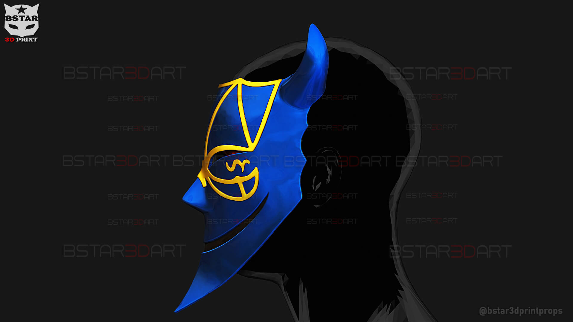Demiurge Mask Stl - Overlord Cosplay 3D Print Model by blackstar90