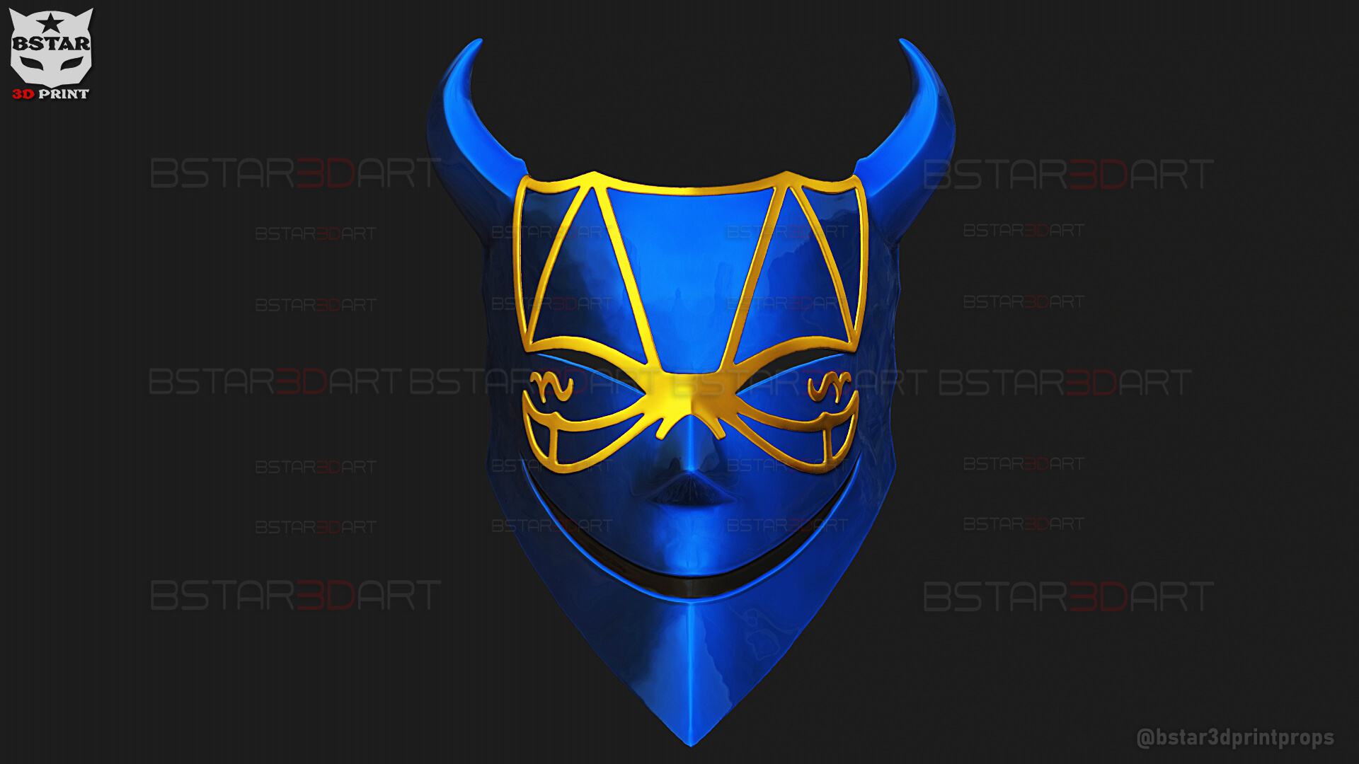 Demiurge Mask Stl - Overlord Cosplay 3D Print Model by blackstar90