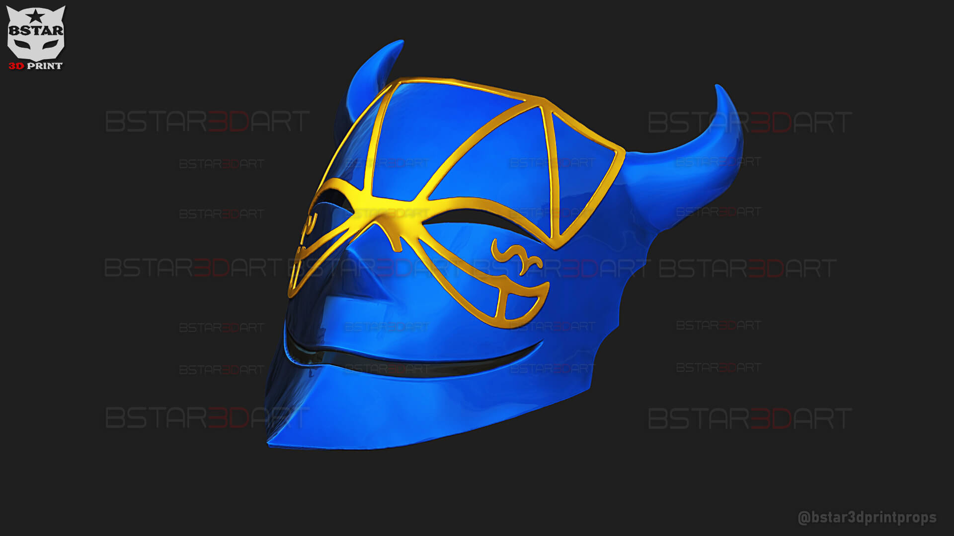 Demiurge Mask Stl - Overlord Cosplay 3D Print Model by blackstar90