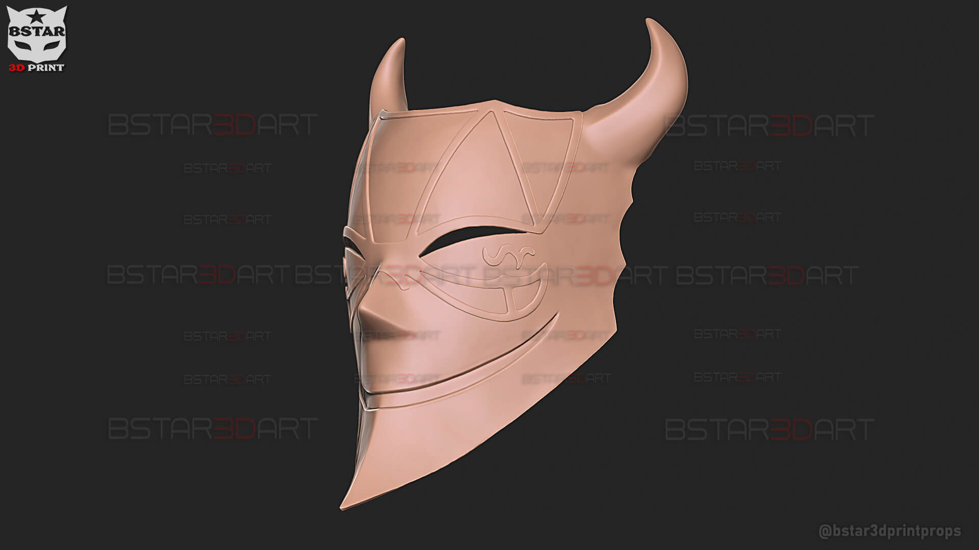 Demiurge Mask Stl - Overlord Cosplay 3D Print Model by blackstar90