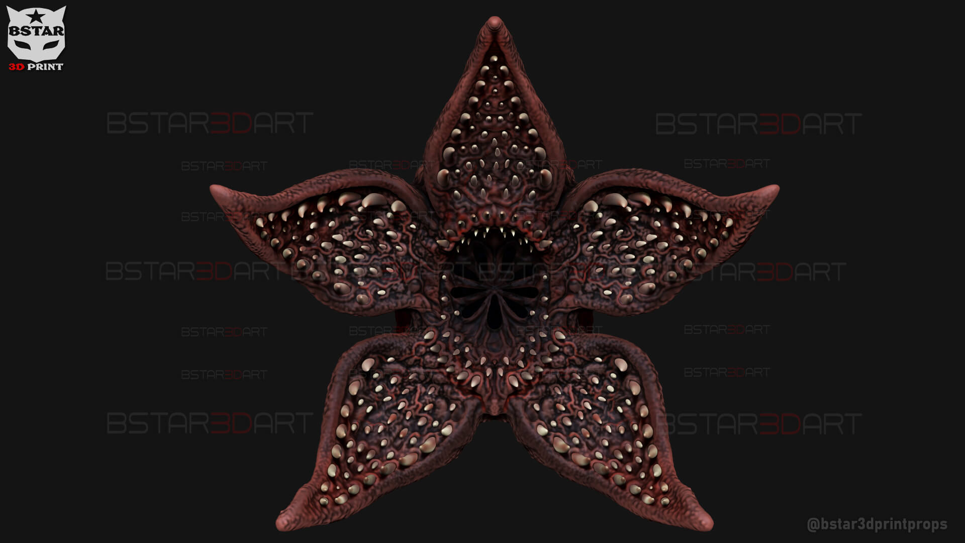 Demogorgon Mask - Stranger Things Cosplay 3D Model by blackstar90
