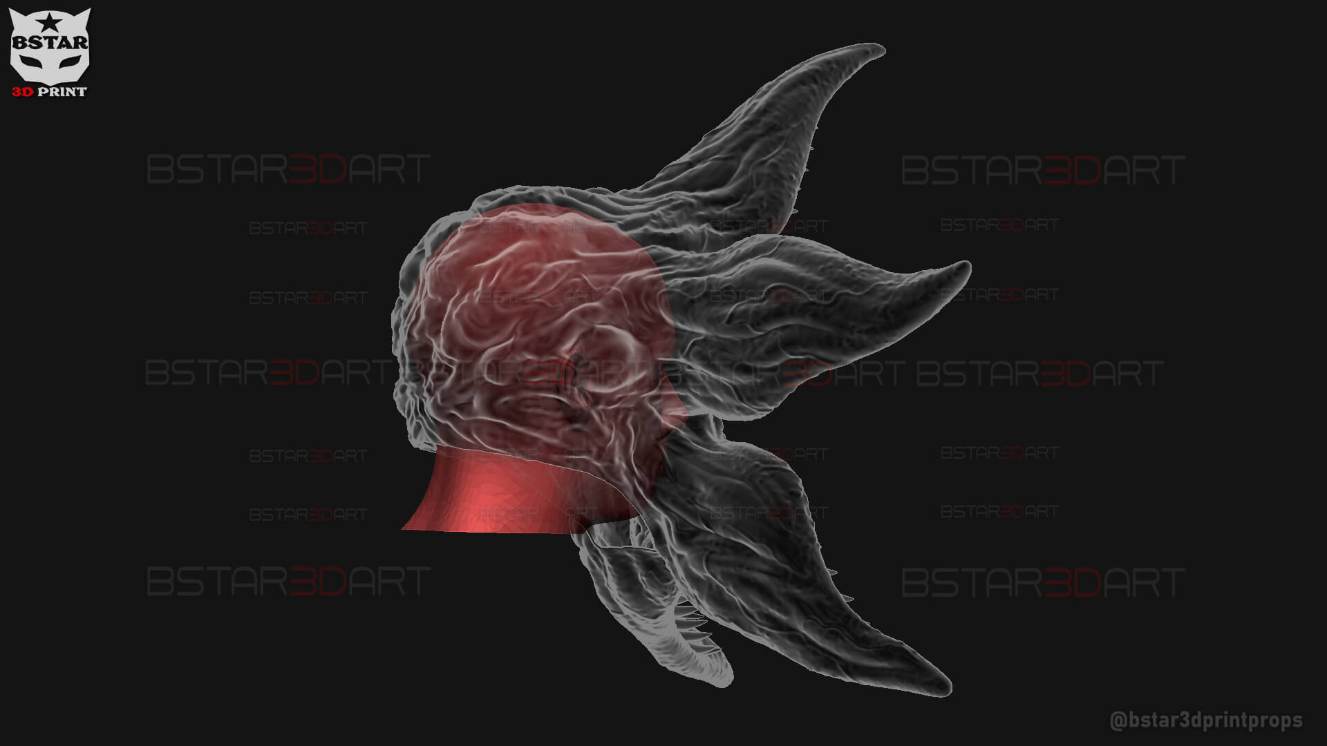 Demogorgon Mask - Stranger Things Cosplay 3D Model by blackstar90
