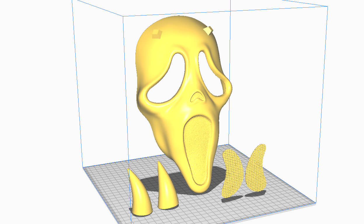 Demon Ghost Face Mask From Dead by Daylight - 3D Model by blackstar90