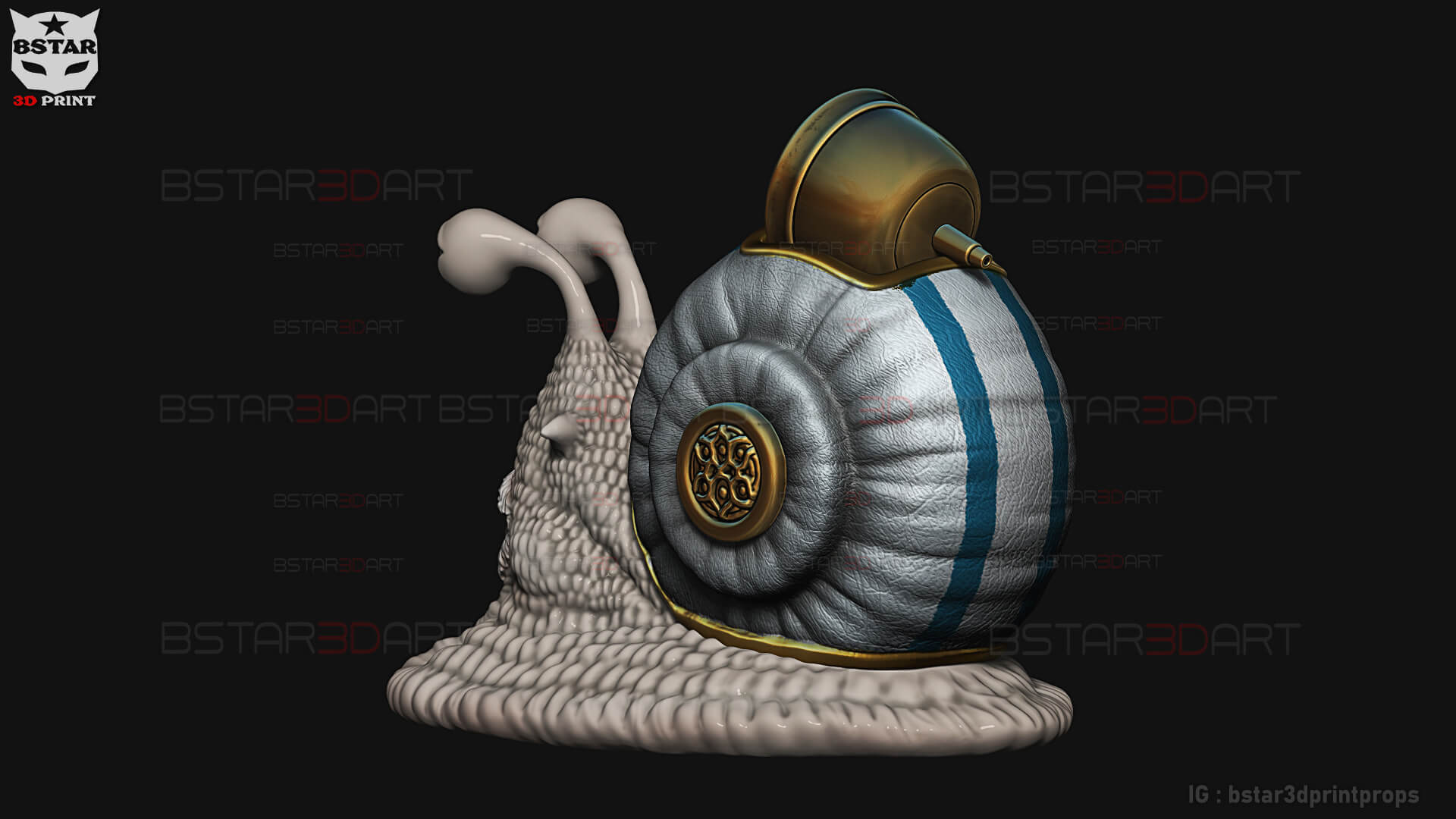 Den Den Mushi - Transponder Snail High Quality - One Piece 3D Model by ...