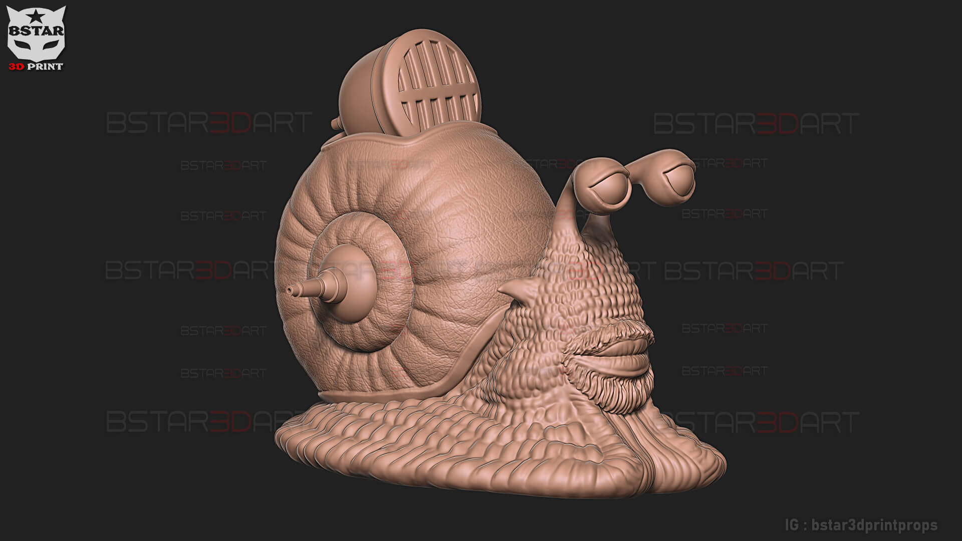Den Den Mushi - Transponder Snail High Quality - One Piece 3D Model by ...