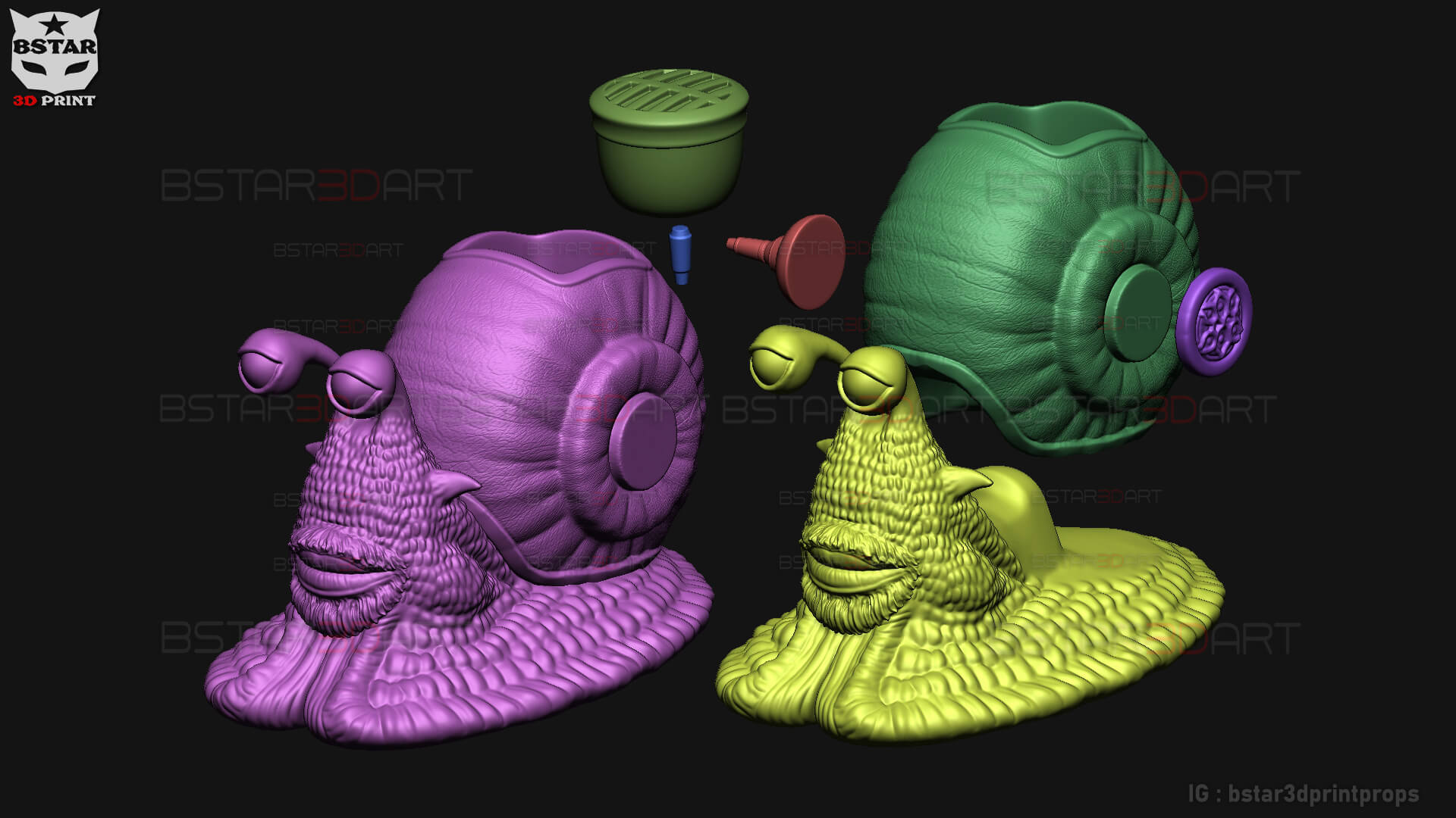 Den Den Mushi - Transponder Snail High Quality - One Piece 3D Model by ...