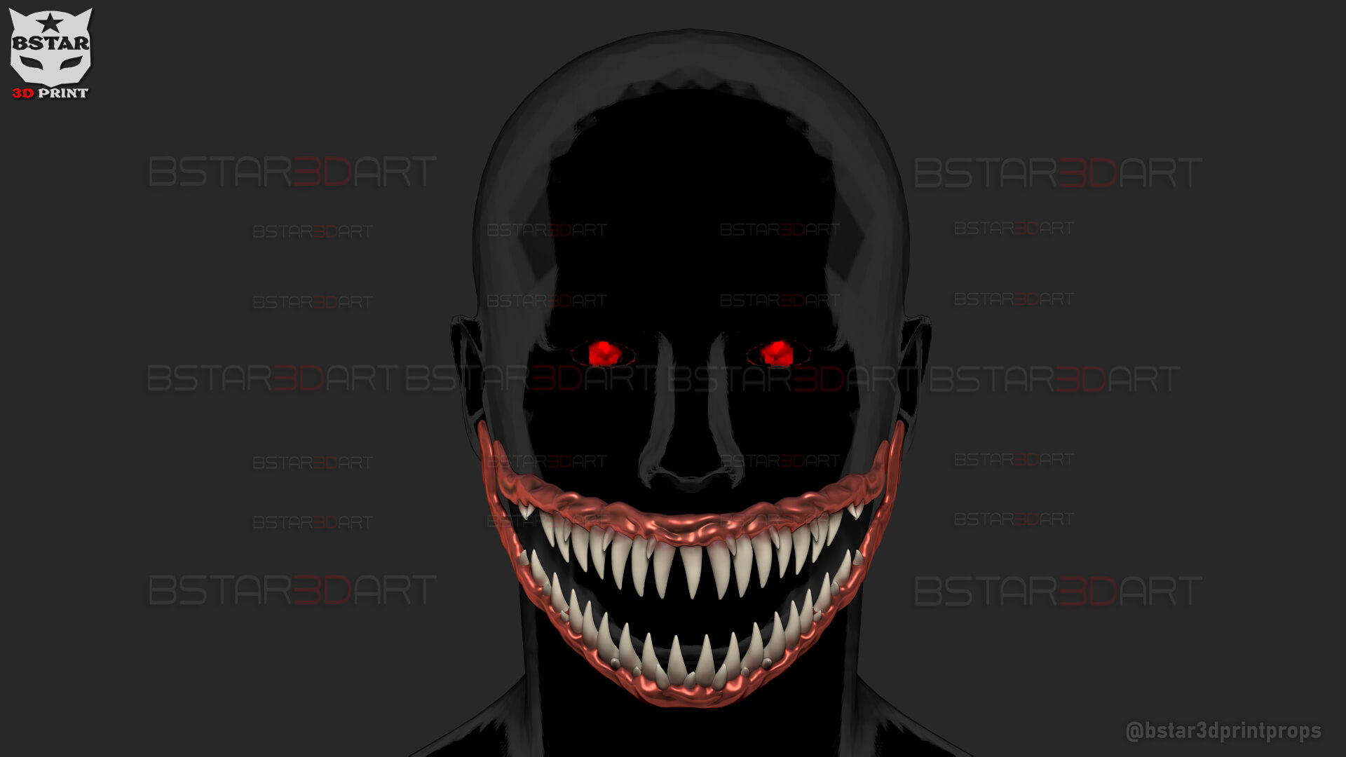Monster Teeth - Jaw Moveable - Halloween Cosplay 3D Model by blackstar90