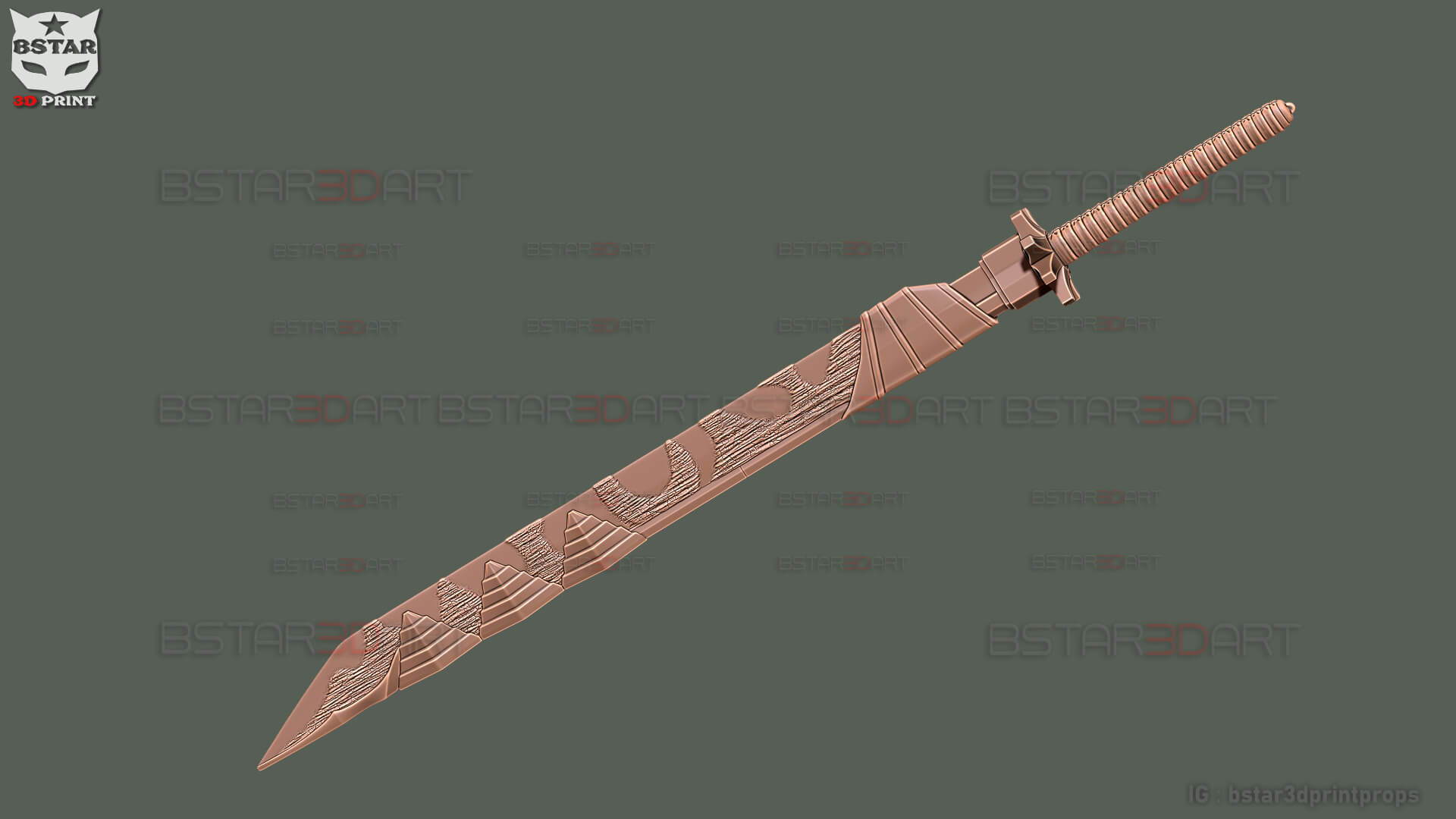 Dragon Bone Sword - Maki Weapon - Jujutsu Kaisen Cosplay 3D Model by ...