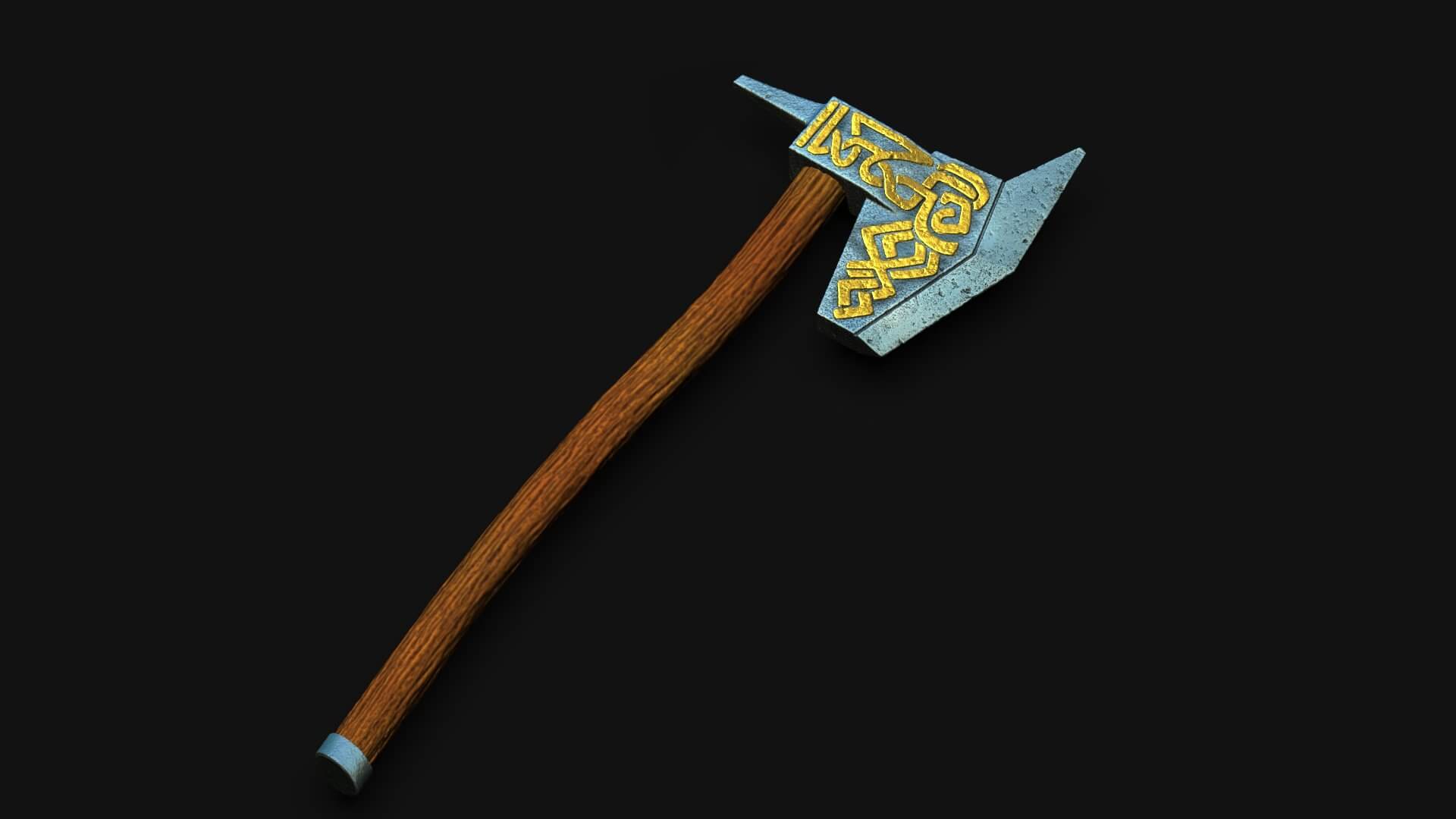 Dwarven Axe - The Witcher Weapon 3D Model by blackstar90