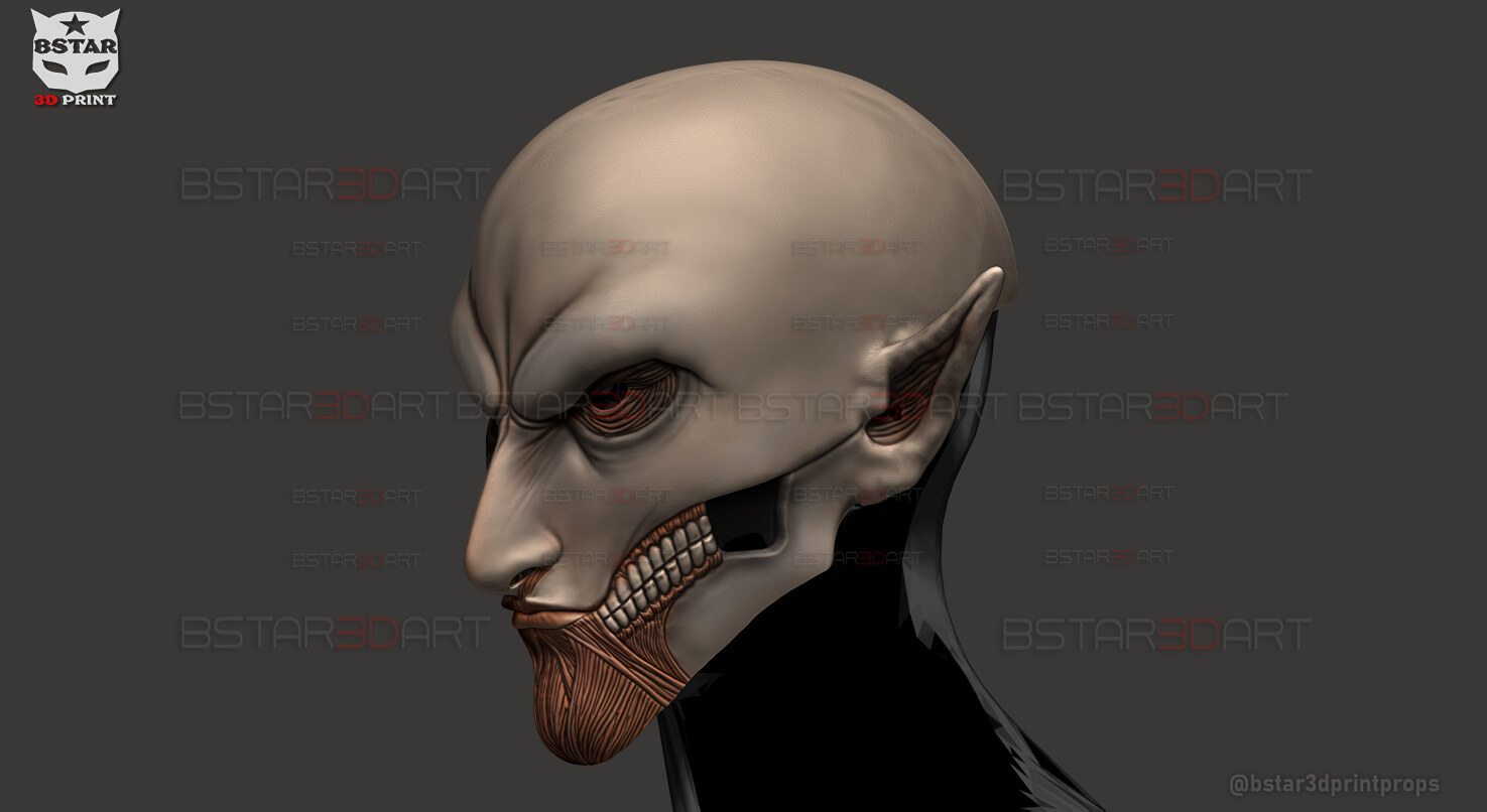 Eren Final Form Head Decoration Wearable - Attack on Titan 3D Model by ...