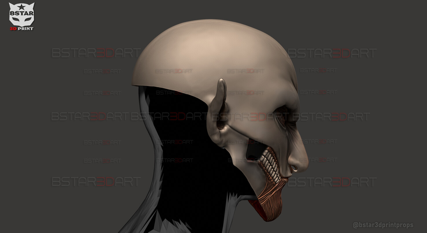 Eren Final Form Head Decoration Wearable - Attack on Titan 3D Model by ...