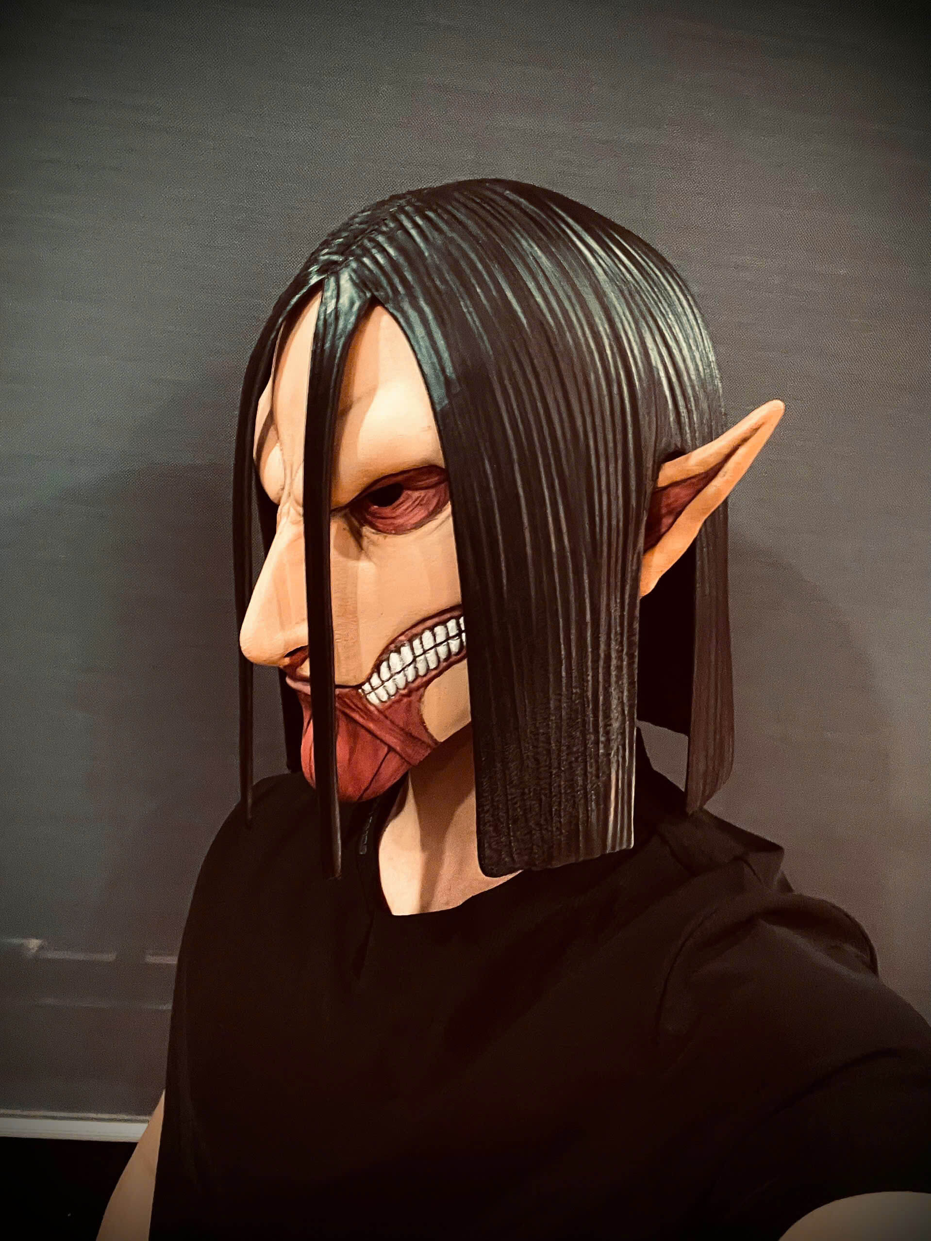 Eren Final Form Head Wearable - With Hair - Attack on Titan 3D Model by ...
