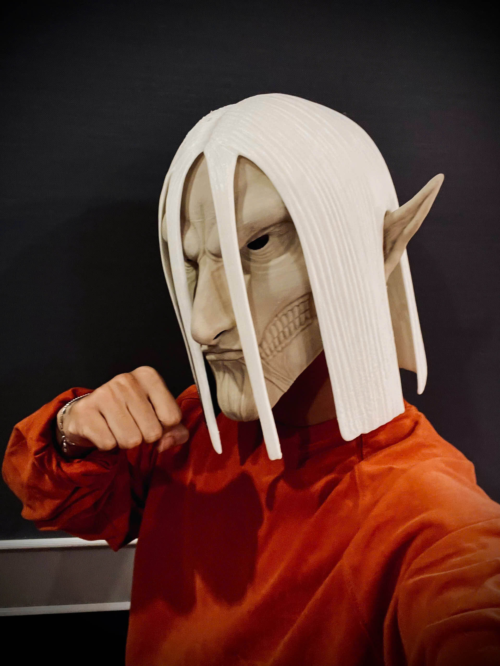 Eren Final Form Head Wearable - With Hair - Attack on Titan 3D Model by ...