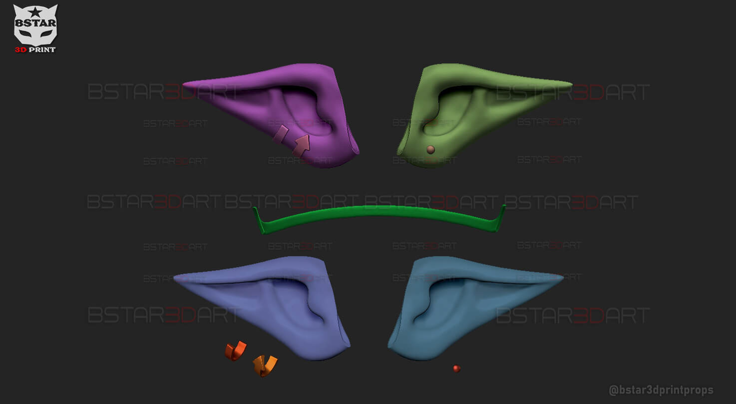 Esil's Ear - Elf's Ear - Solo Leveling Anime -Netflix Series 3D Model ...