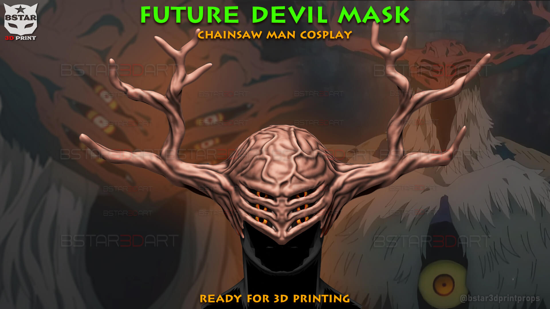 Future Devil Mask - Chainsaw Man Cosplay 3D Model by blackstar90