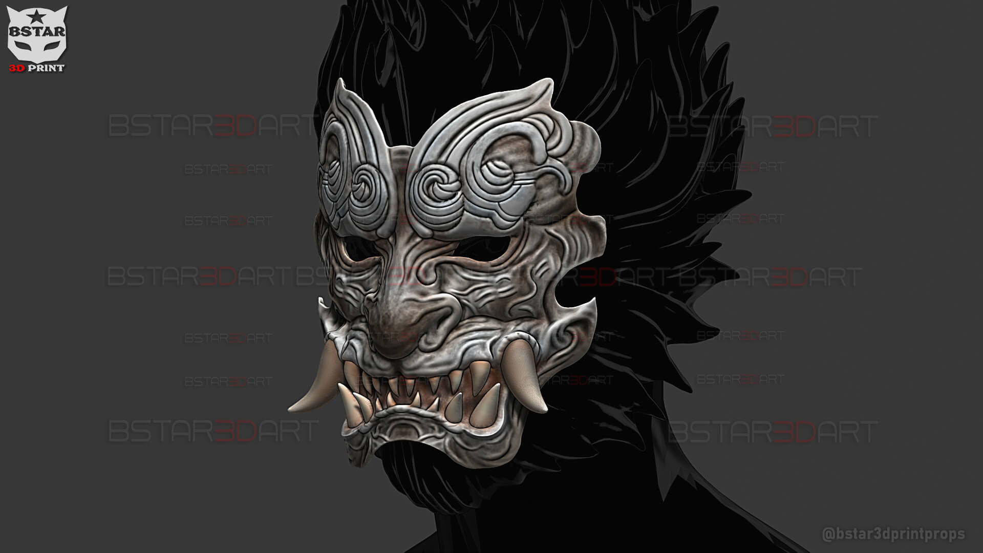 Galeguard Beast Face Mask - Black Myth Wukong Cosplay 3D Model by ...