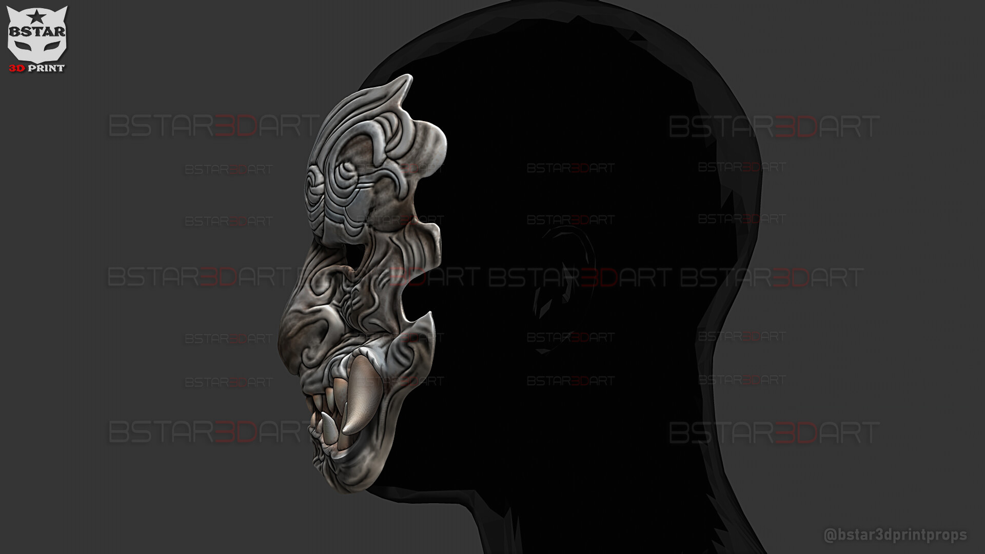 Galeguard Beast Face Mask - Black Myth Wukong Cosplay 3D Model by ...
