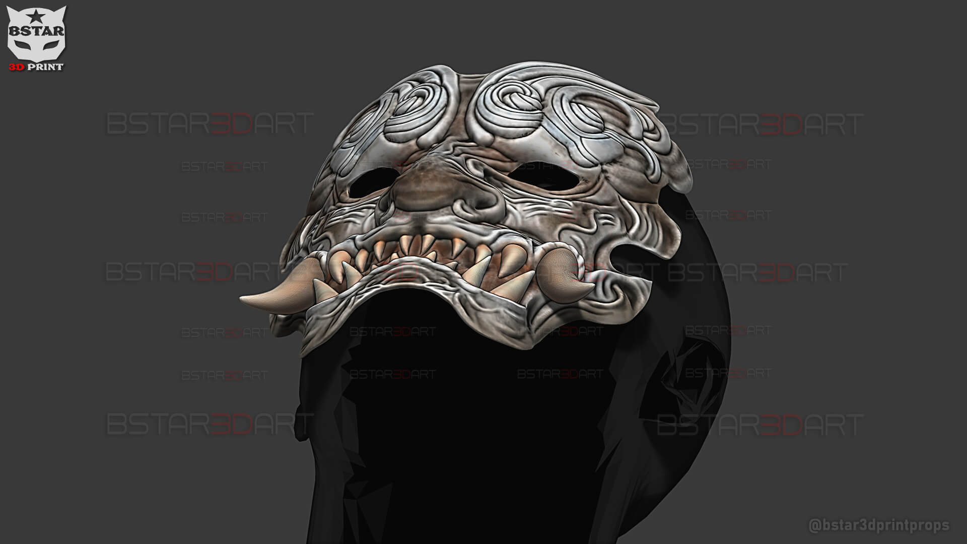 Galeguard Beast Face Mask - Black Myth Wukong Cosplay 3D Model by ...