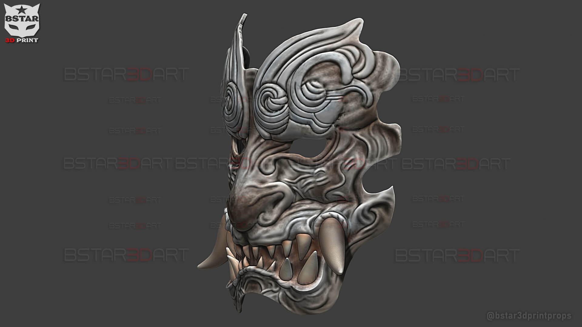 Galeguard Beast Face Mask - Black Myth Wukong Cosplay 3D Model by ...