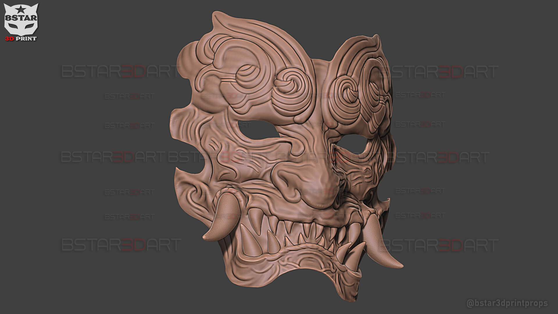 Galeguard Beast Face Mask - Black Myth Wukong Cosplay 3D Model by ...