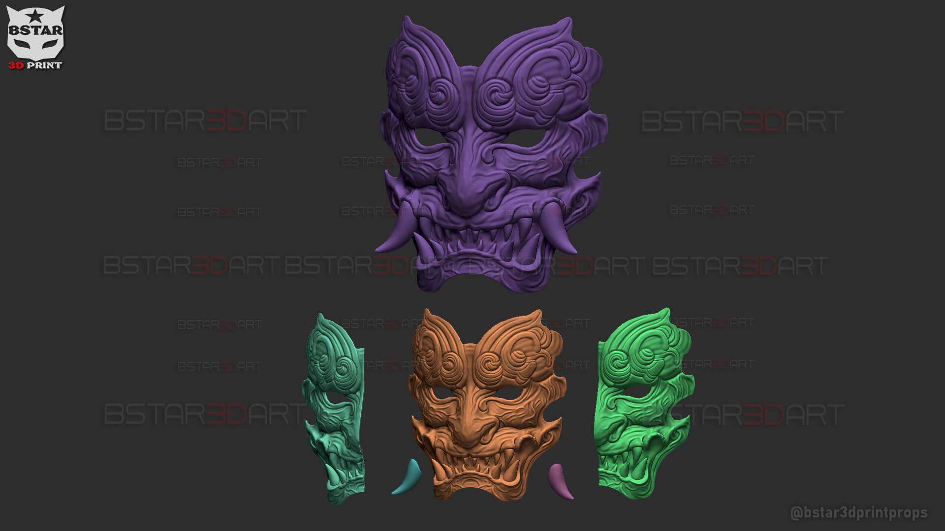 Galeguard Beast Face Mask - Black Myth Wukong Cosplay 3D Model by ...
