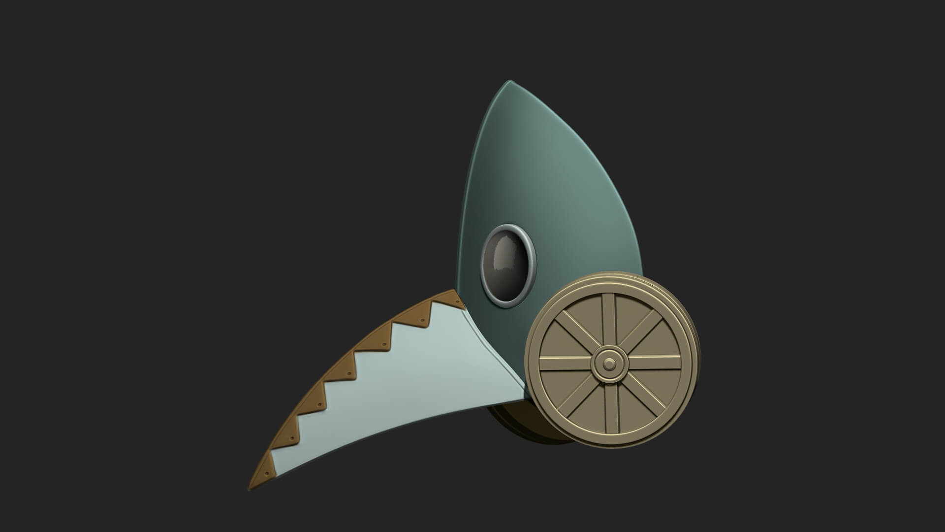 Galgali Mask - ChainsawMan Cosplay 3D Model by blackstar90