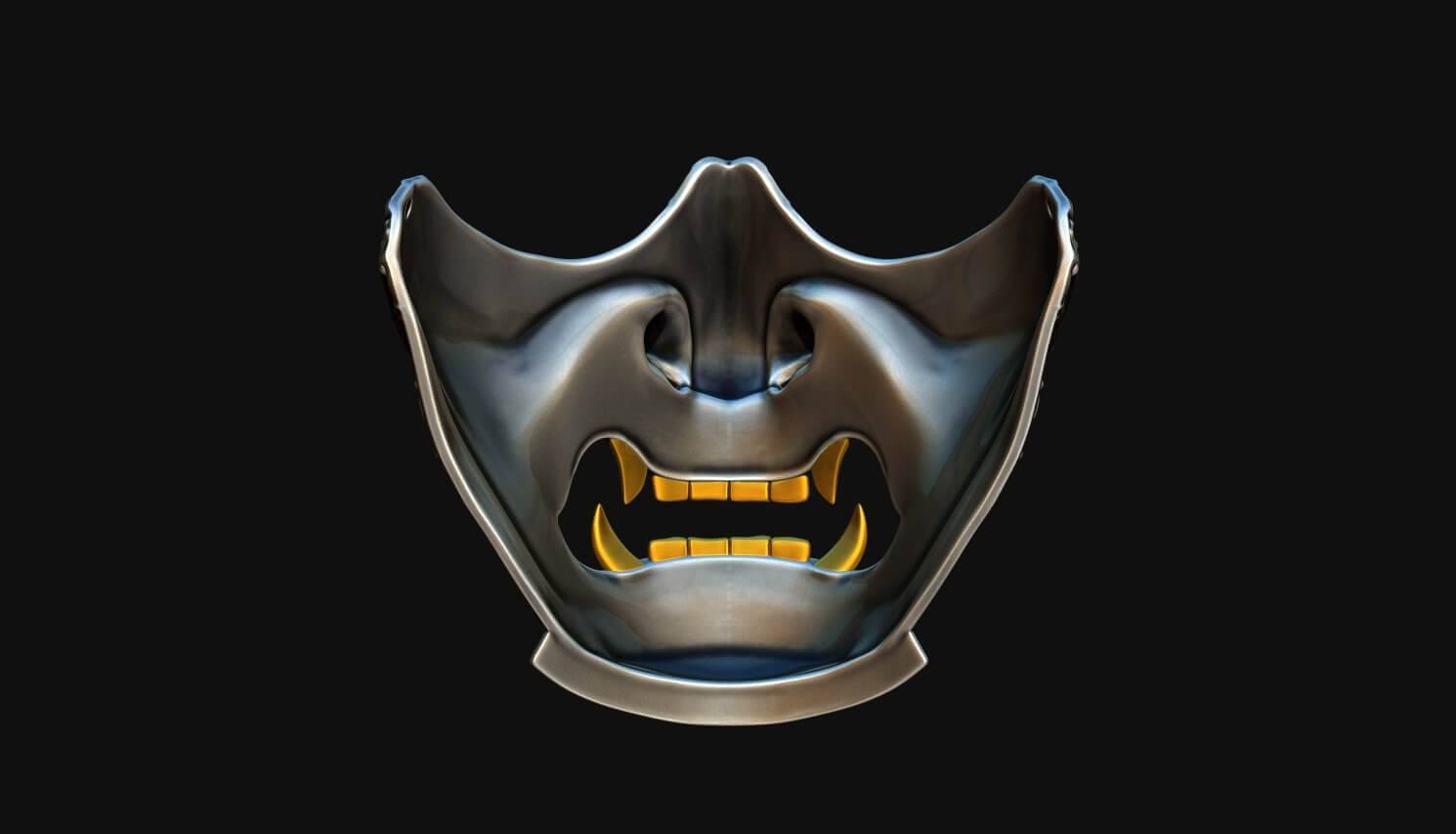 Ghost Of Tsushima - Samurai Cosplay Mask 3D Model by blackstar90