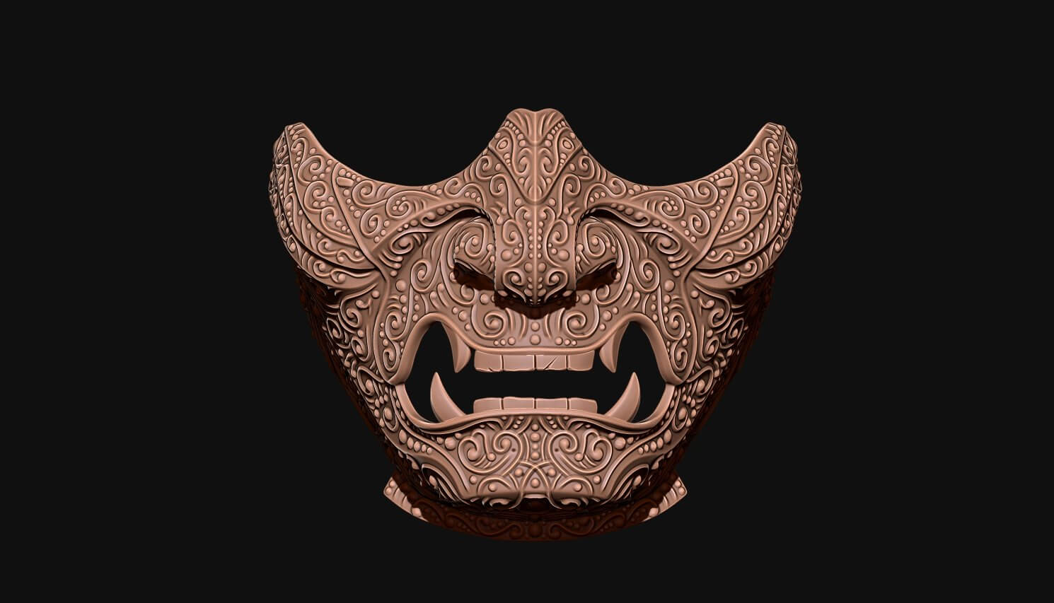 Ghost Of Tsushima - Samurai Cosplay Mask 3D Model by blackstar90