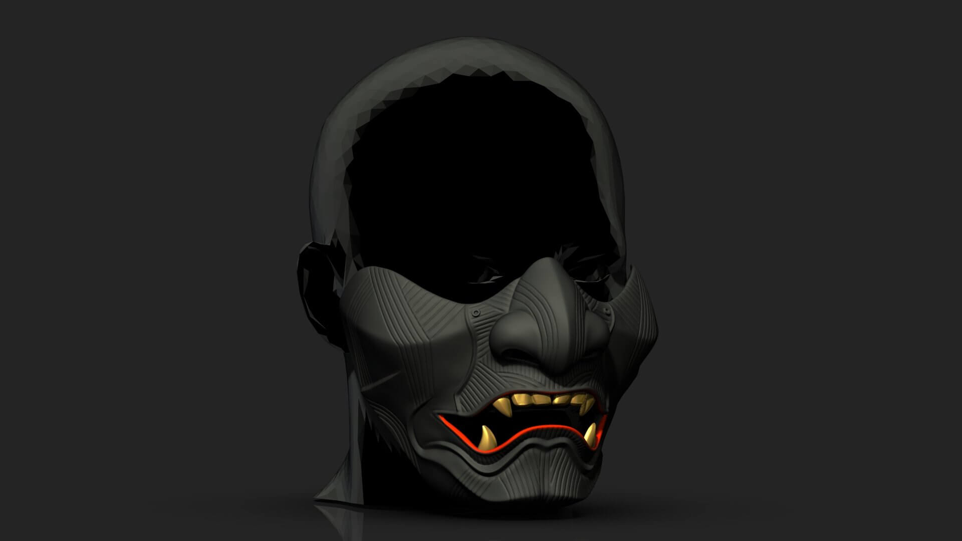 Ghost Of Tsushima - The Sakai Mask 3D Model by blackstar90