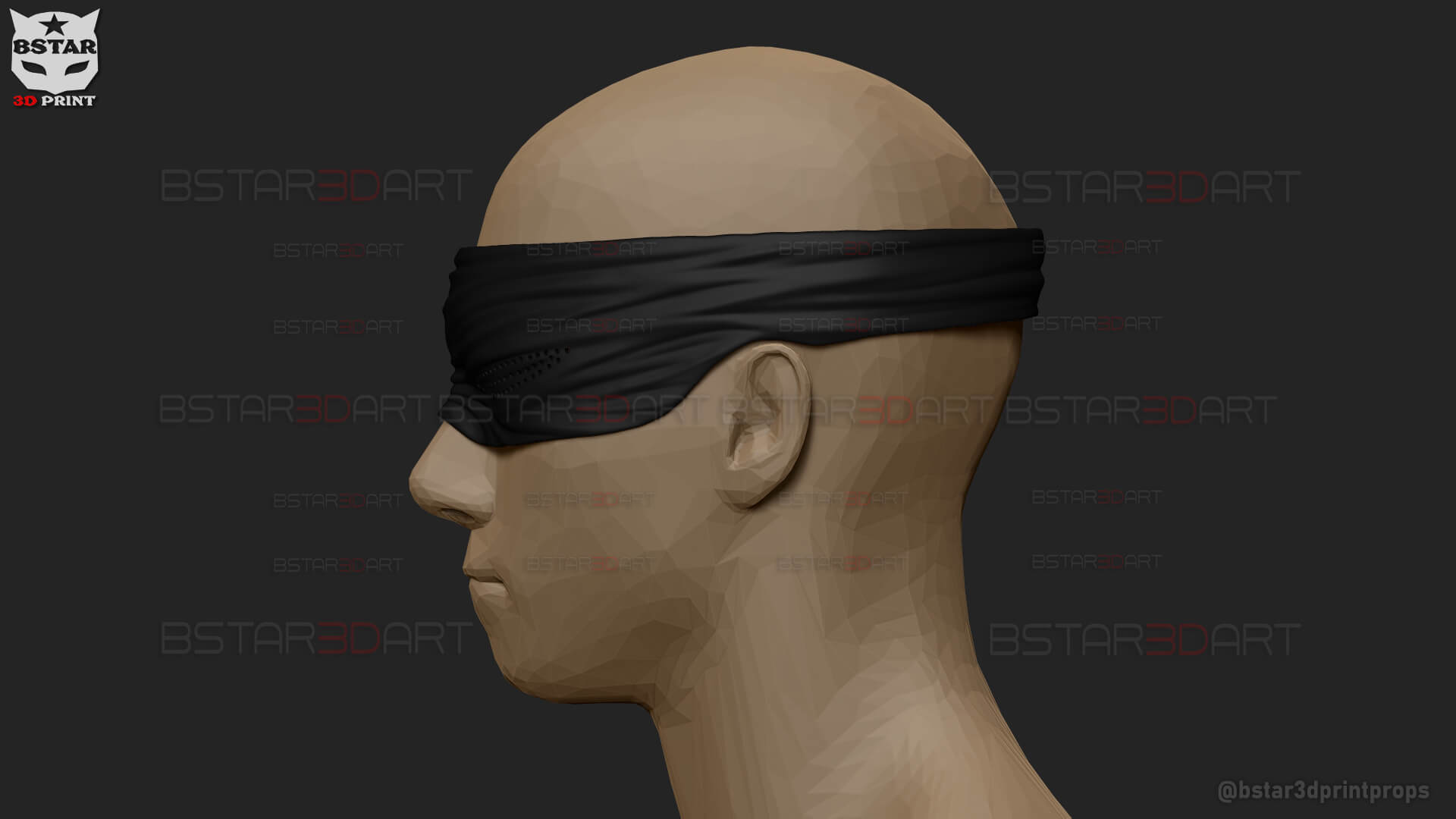 Gojo Saturo Eye Mask - Jujutsu Kaisen Cosplay 3D Model by blackstar90