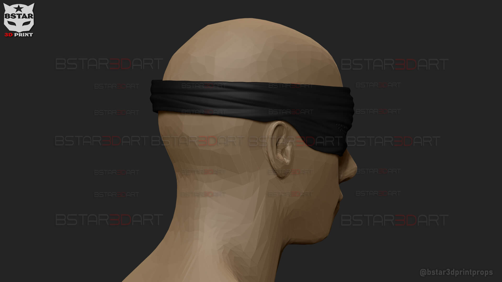 Gojo Saturo Eye Mask - Jujutsu Kaisen Cosplay 3D Model by blackstar90