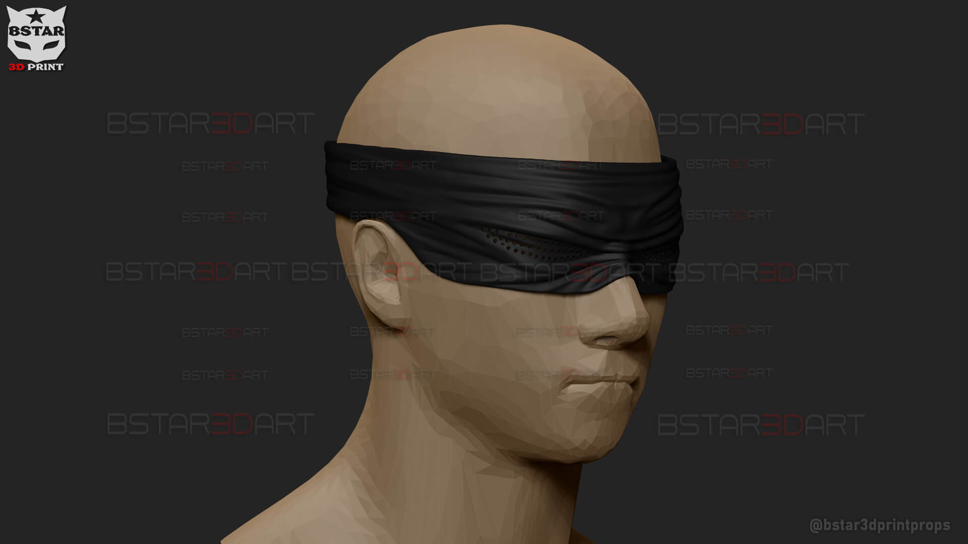 Gojo Saturo Eye Mask - Jujutsu Kaisen Cosplay 3D Model by blackstar90