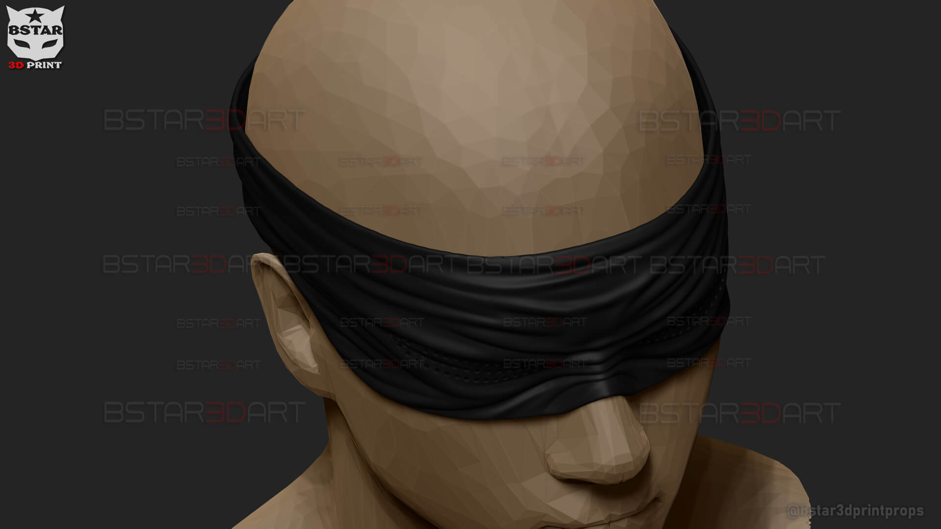 Gojo Saturo Eye Mask - Jujutsu Kaisen Cosplay 3D Model by blackstar90