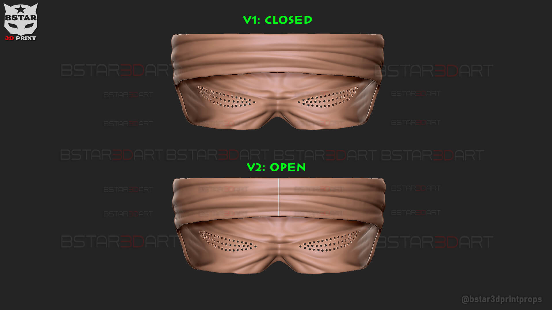 Gojo Saturo Eye Mask - Jujutsu Kaisen Cosplay 3D Model by blackstar90