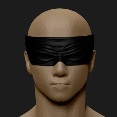 Gojo Saturo Eye Mask - Jujutsu Kaisen Cosplay 3D Model by blackstar90