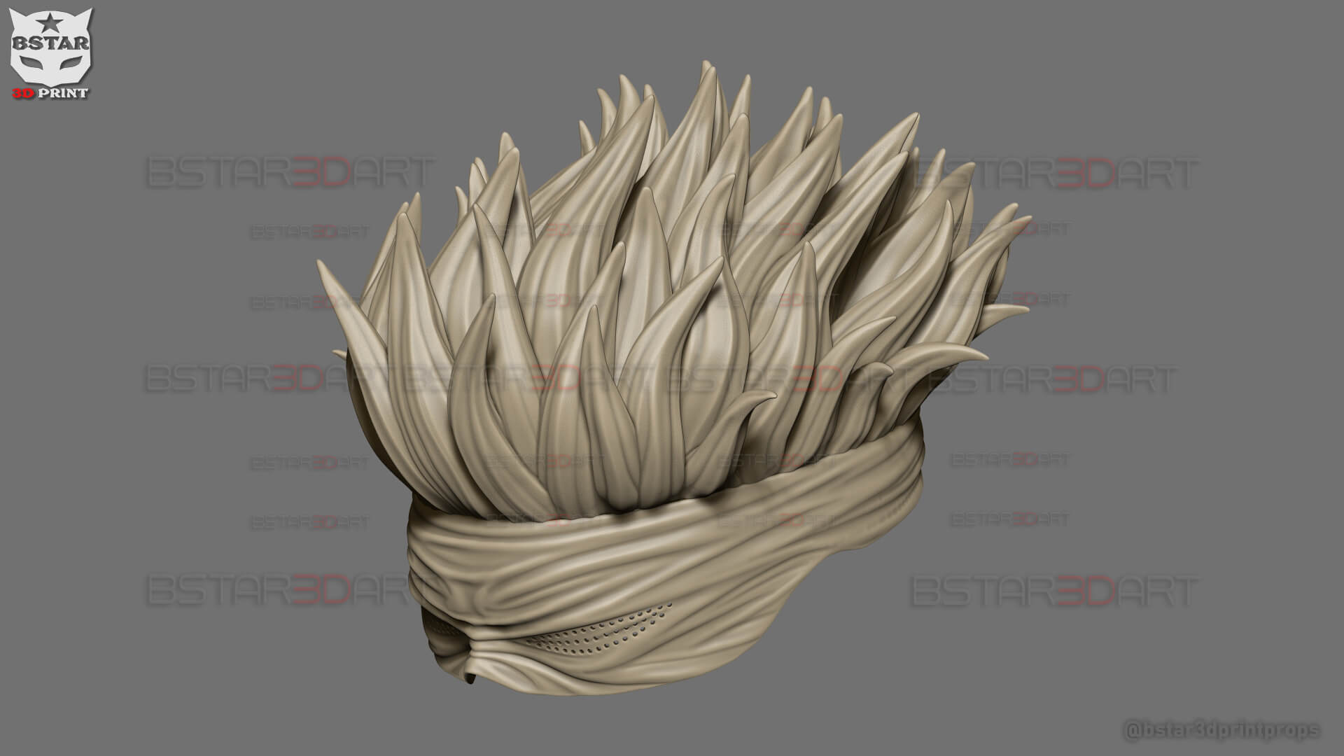 Gojo Saturo Eye Mask With Hair - Jujutsu Kaisen Cosplay 3D Model by ...