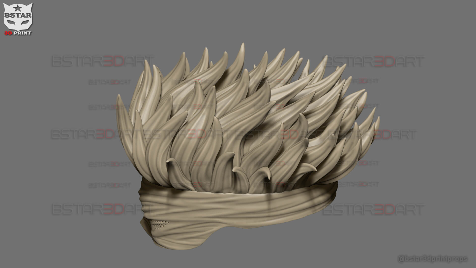 Gojo Saturo Eye Mask With Hair - Jujutsu Kaisen Cosplay 3D Model by ...