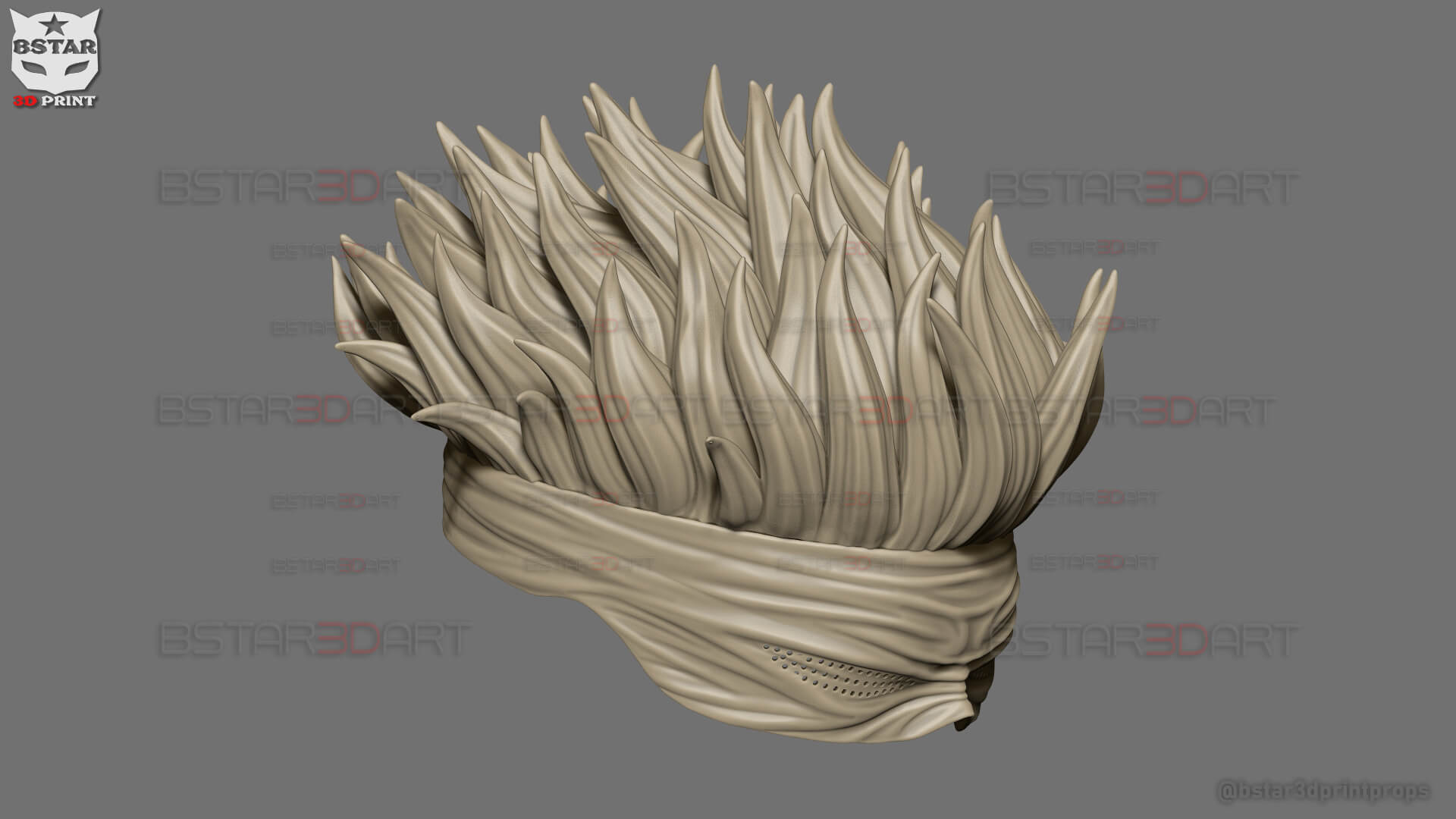 Gojo Saturo Eye Mask With Hair - Jujutsu Kaisen Cosplay 3D Model by ...