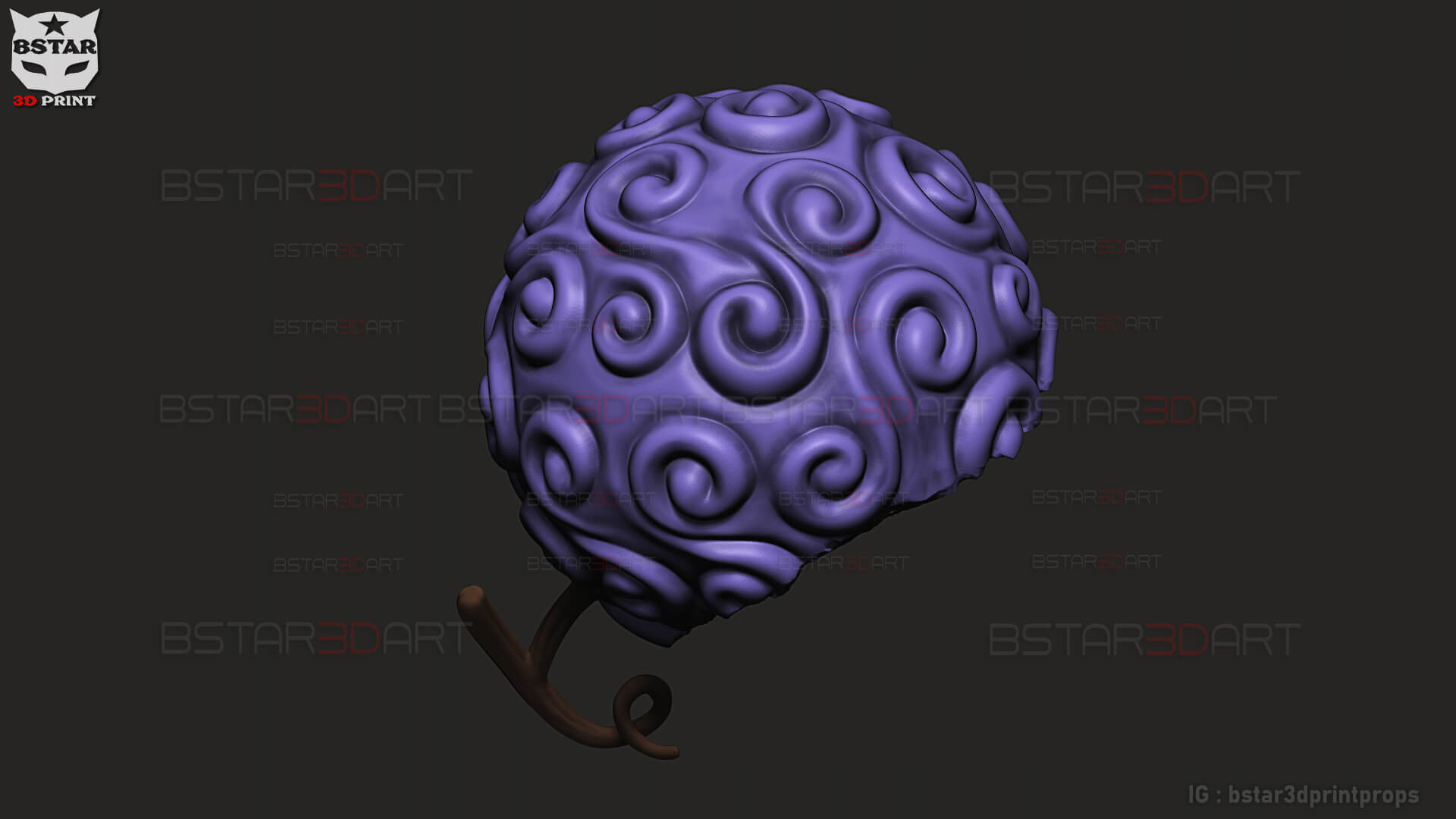 Gomu Gomu No Mi -Luffy Devil Fruit in One Piece La 3D Print Model by ...