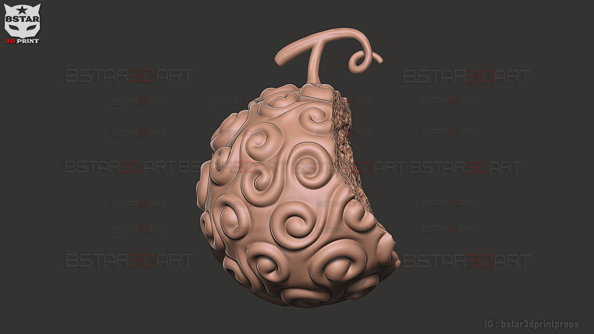 Gomu Gomu No Mi -Luffy Devil Fruit in One Piece La 3D Print Model by ...