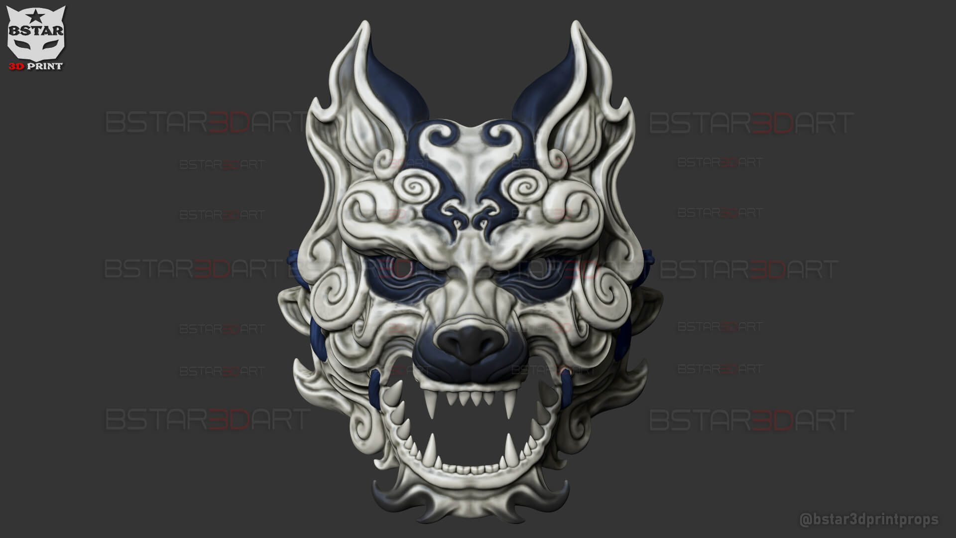 Gray Wolf Mask - Black Myth - Wukong Accessories Cosplay 3D Model by ...